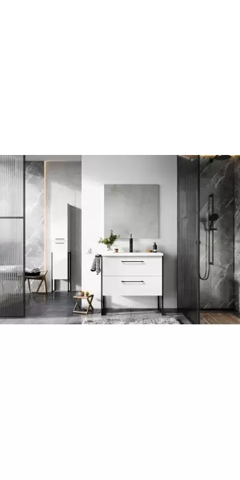 Szafka łazienkowa z umywalką Elita Roma Plus Compact 80 2S White Hg Pdw 167497