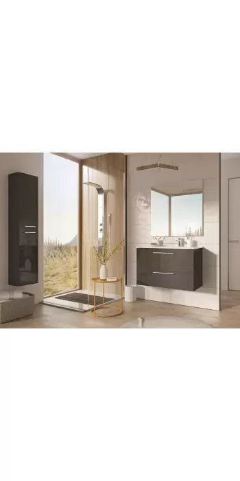 Szafka łazienkowa z umywalką Elita Roma Plus 80 2S Anthracite Hg Pdw 5110012